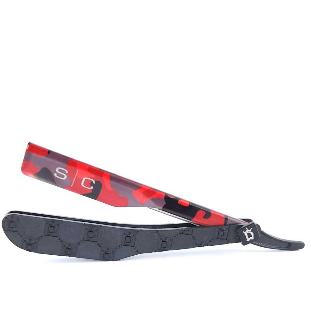 STYLECRAFT DELUXE LINE STRAIGHT EDGE RAZOR - CAMO RED – BeauBAR Supply